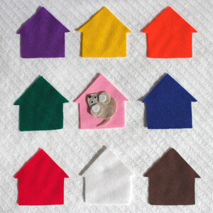 Little Mouse Hide and Seek Felt Set / Little Mouse Activity & | Etsy