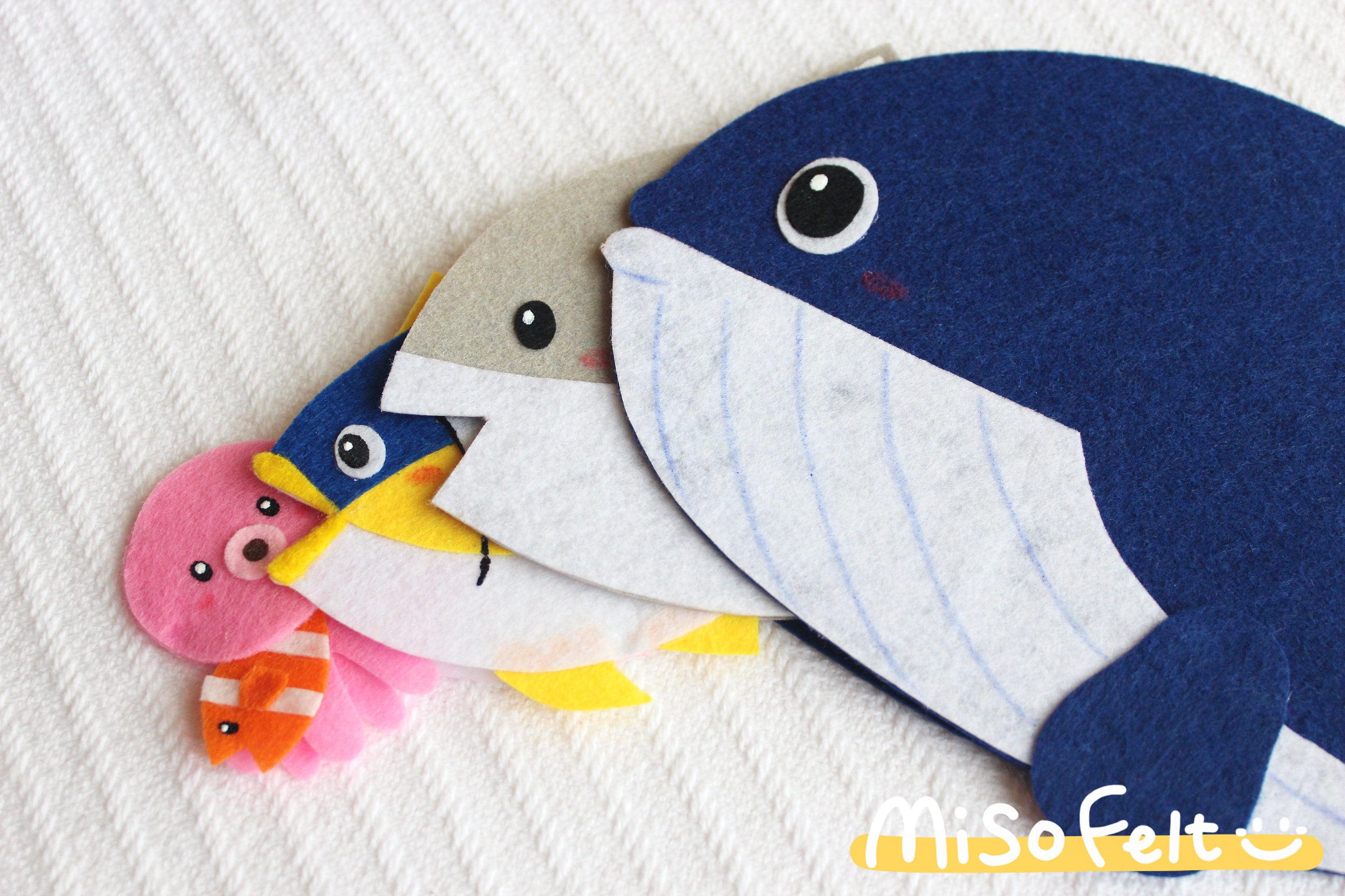 Slippery Fish Felt Story Set / Slippery Fish Flannel Board Set | Etsy