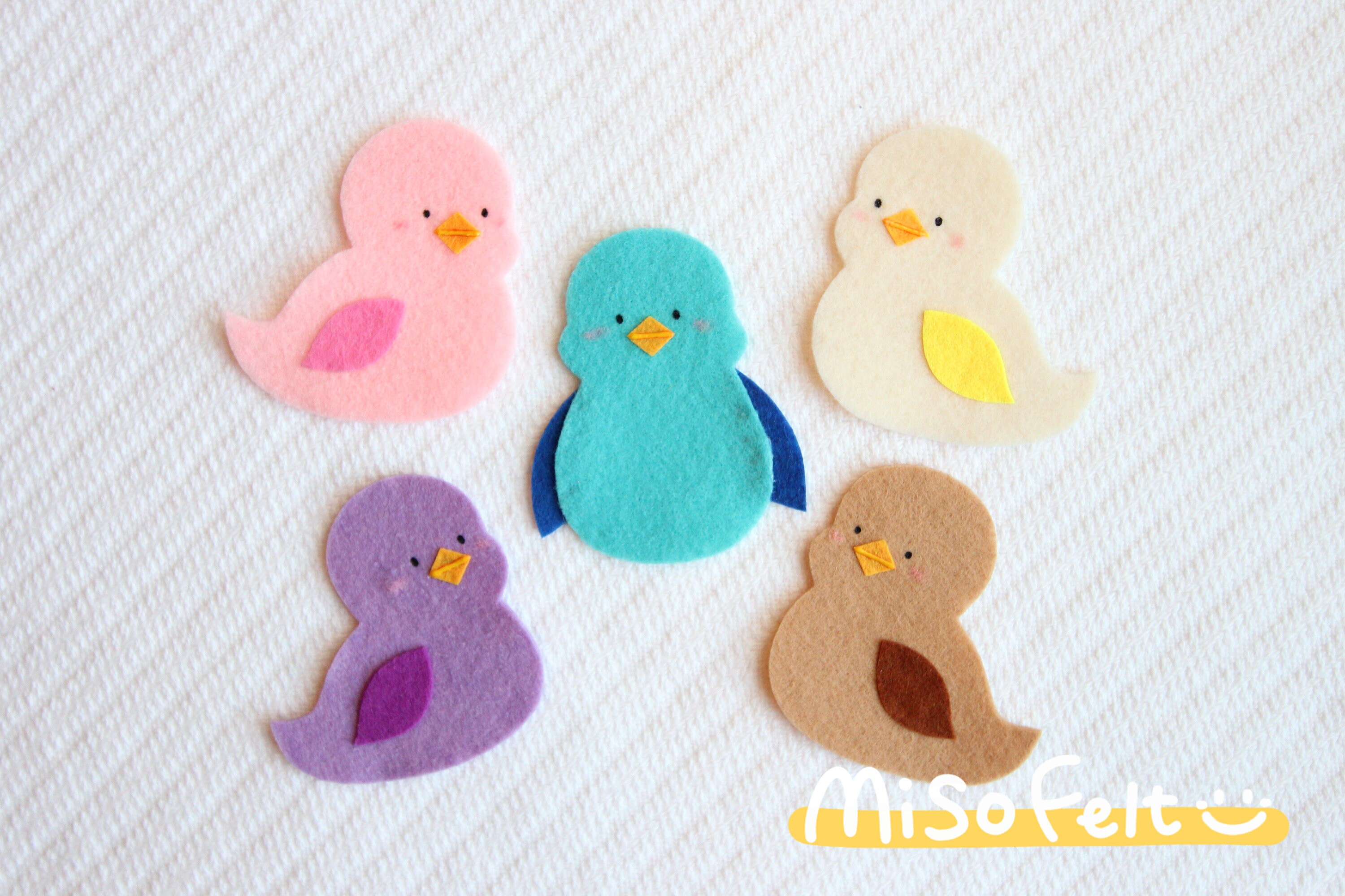 Five Little Birds Felt Set / Little Birds Flannel Board Set / Preschool ...
