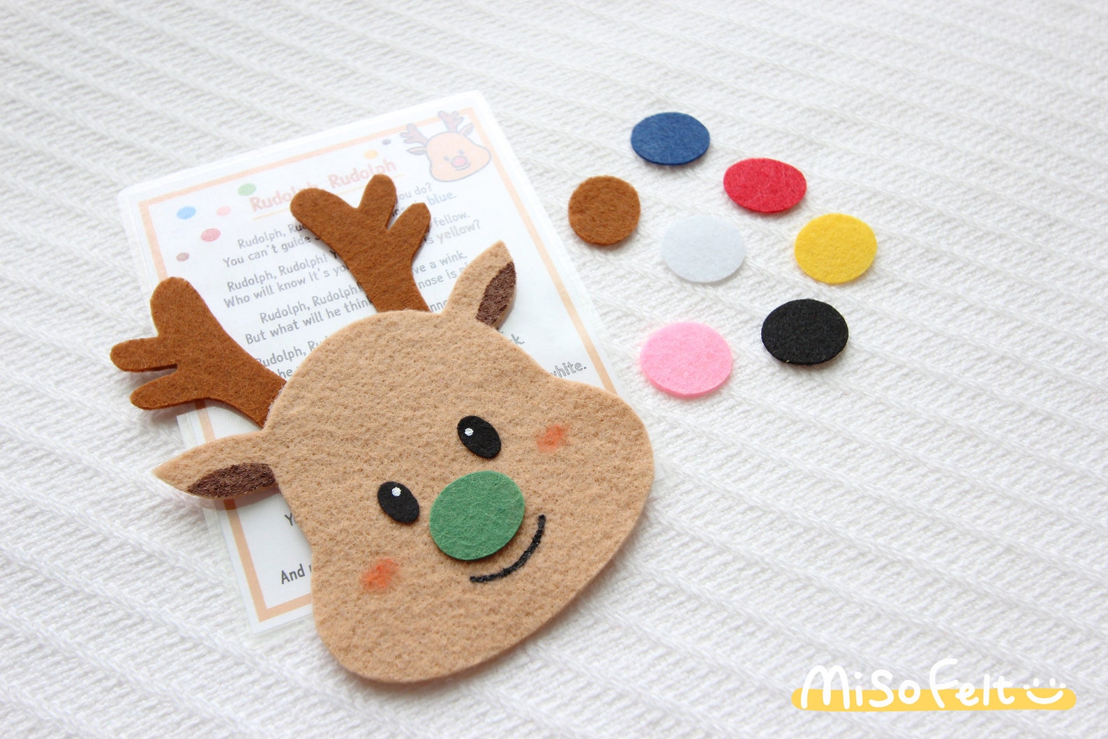 Rudolph, Rudolph Felt Story /rudolph's Nose Flannel Board Set / Winter ...