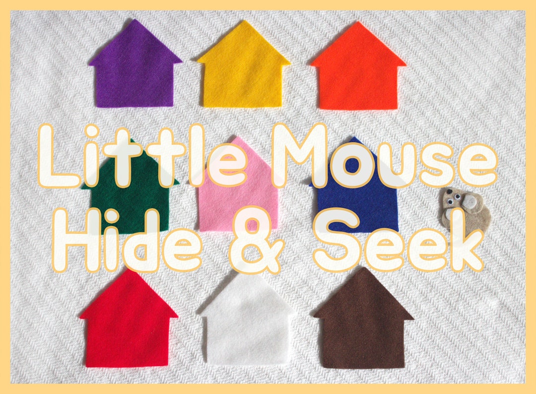 Little Mouse Hide and Seek Felt Set / Little Mouse Activity & Game Set ...