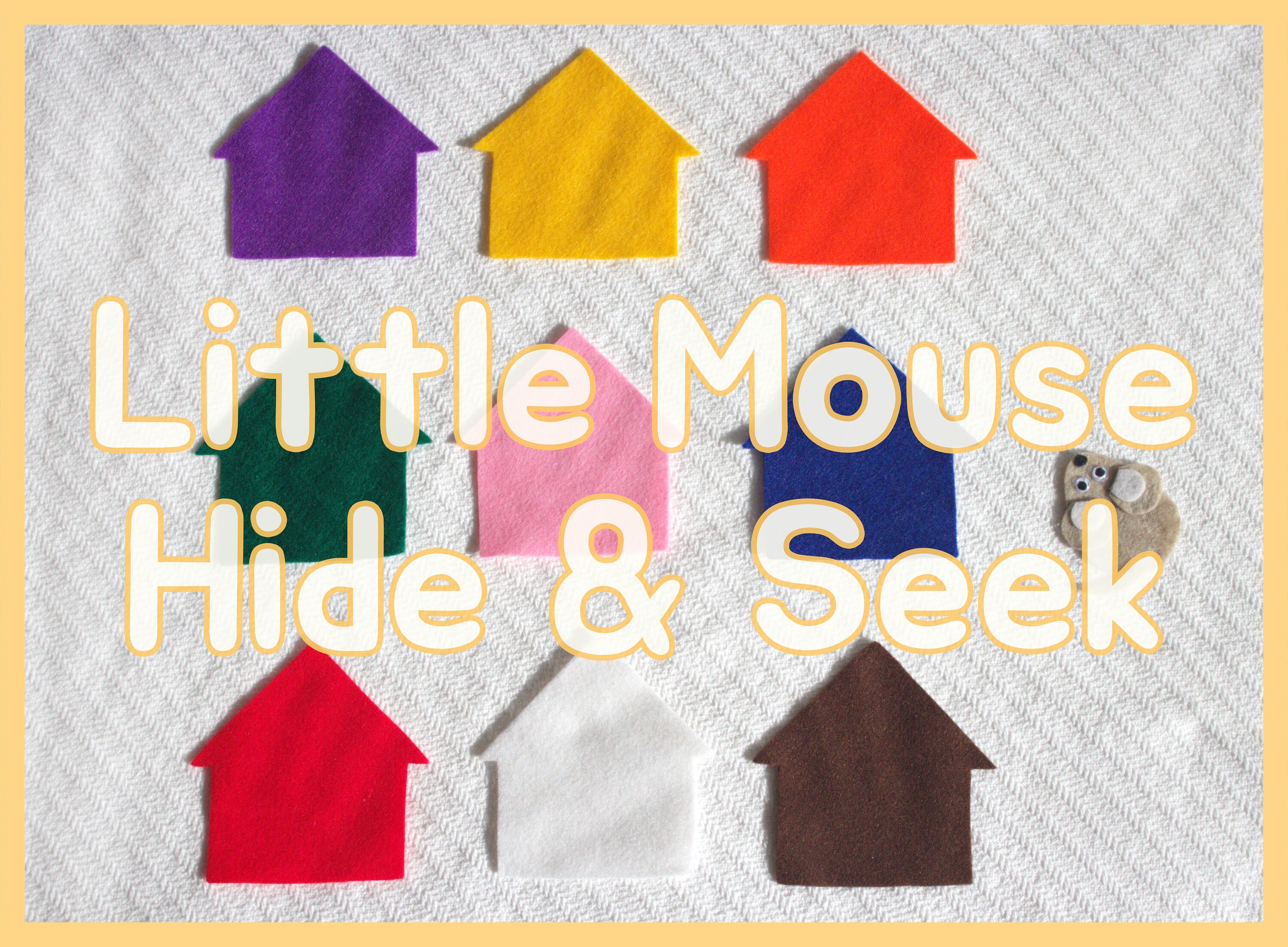 Little Mouse Hide and Seek Felt Set / Little Mouse Activity & Game Set ...