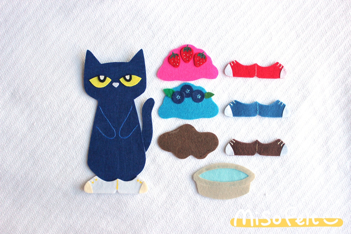 Pete the Cat: I Love My White Shoes Felt Story Set / Pete the Cat ...