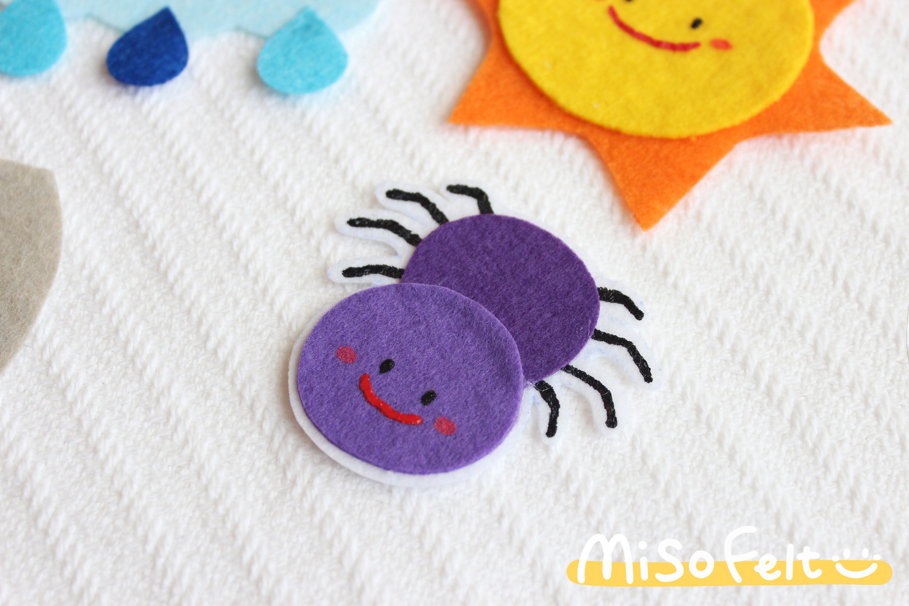 Itsy Bitsy Spider Felt Set / Spider Flannel Board Set / Spring ...