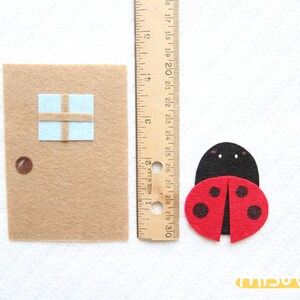 5 Little Ladybugs Felt Set / Ladybug Flannel Board / Spring / Preschool ...