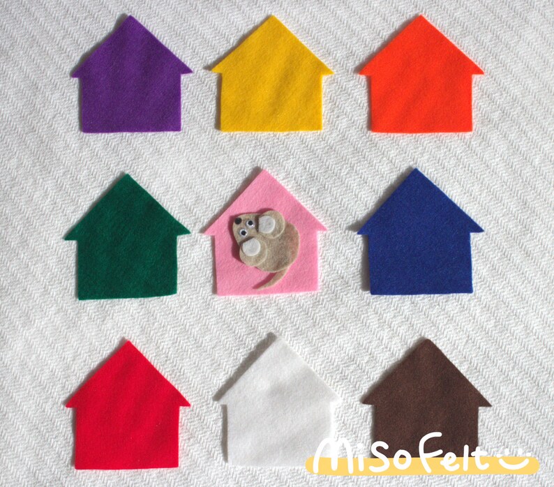 Little Mouse Hide and Seek Felt Set / Little Mouse Activity & Game Set ...