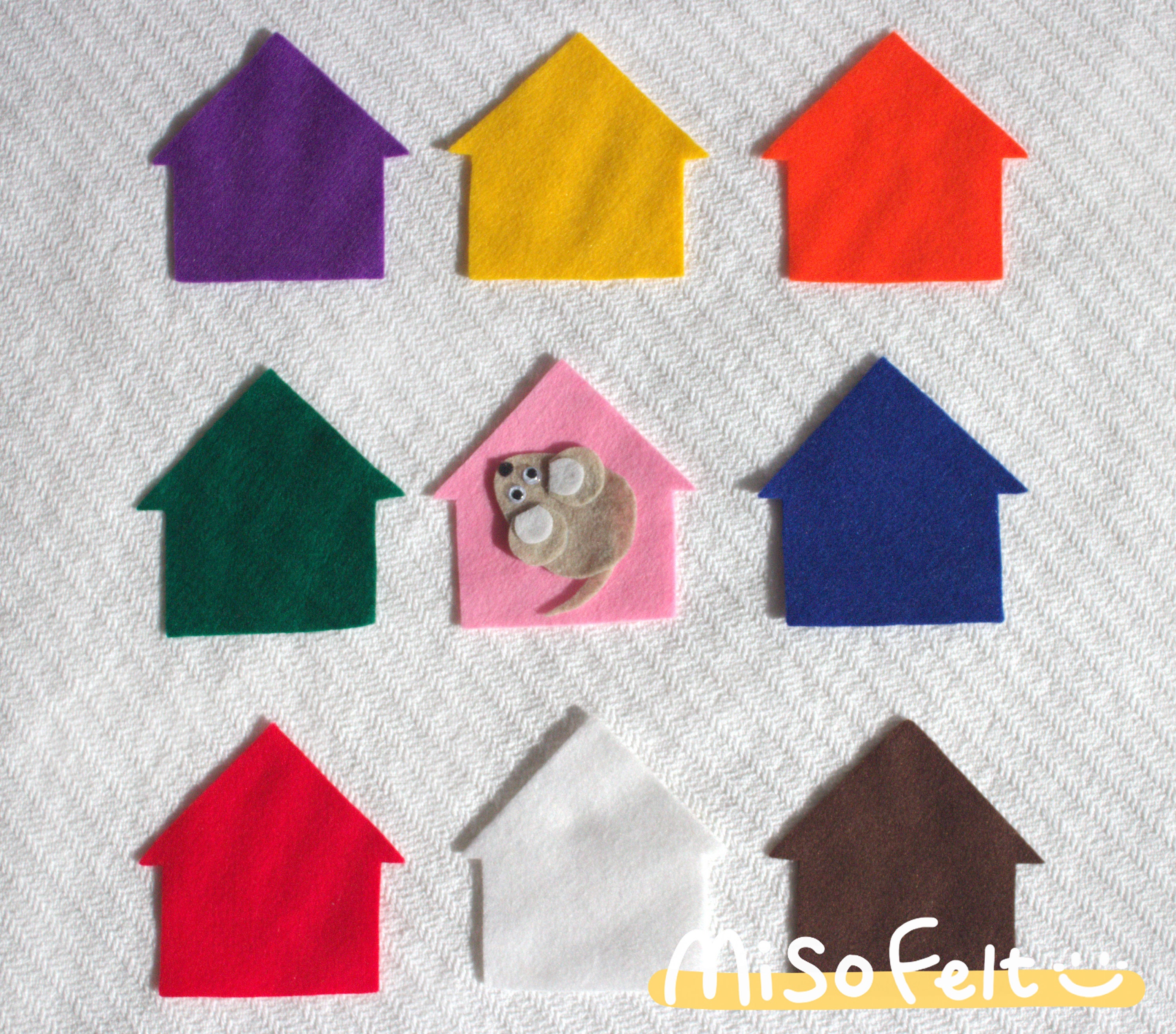 Little Mouse Hide and Seek Felt Set / Little Mouse Activity & Game Set ...