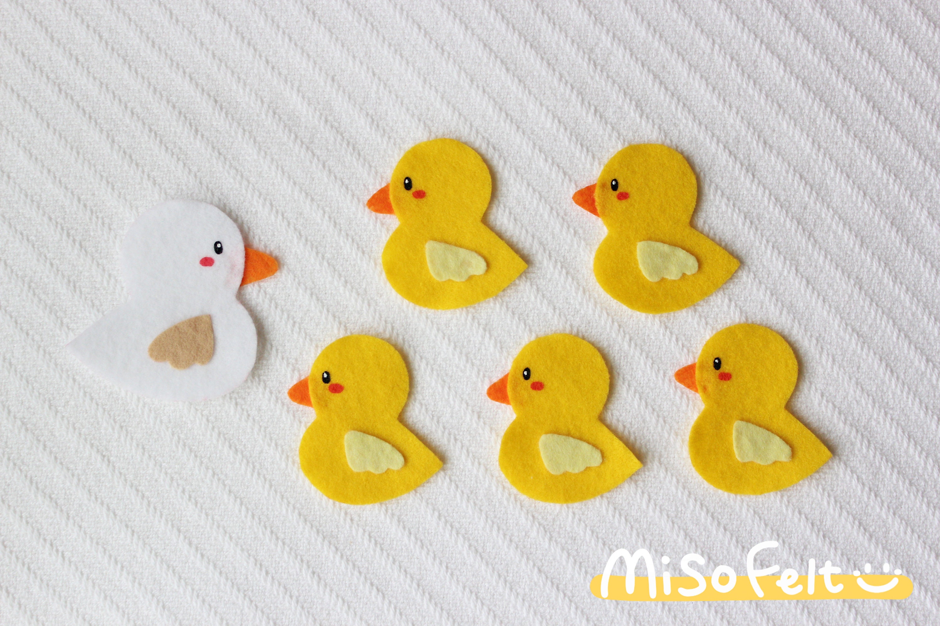 Five Little Ducks Felt Set / Little Ducks Flannel Board Set / - Etsy