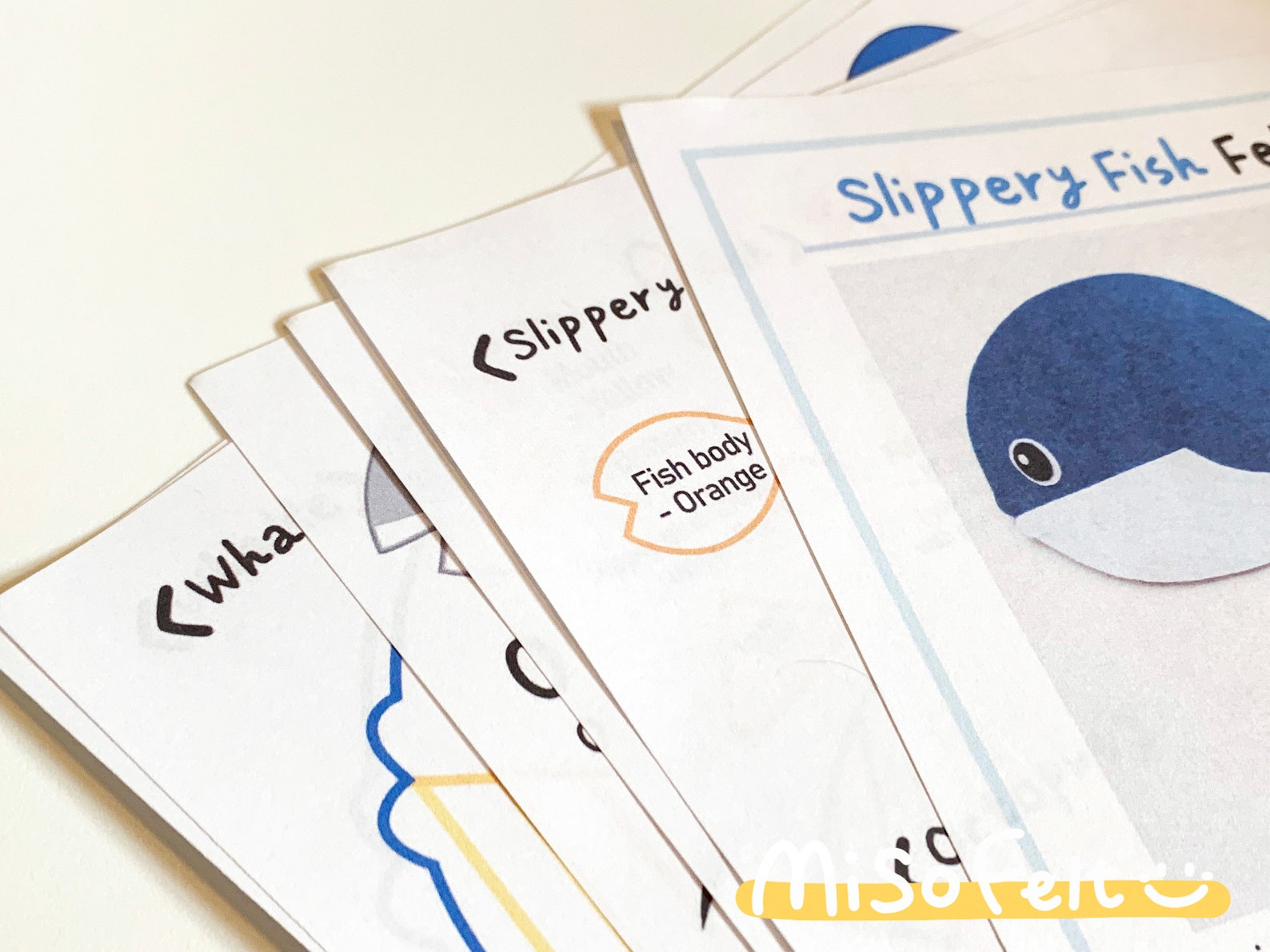 Slippery Fish Felt Story Patterns / Slippery Fish PDF Patterns /PDF ...