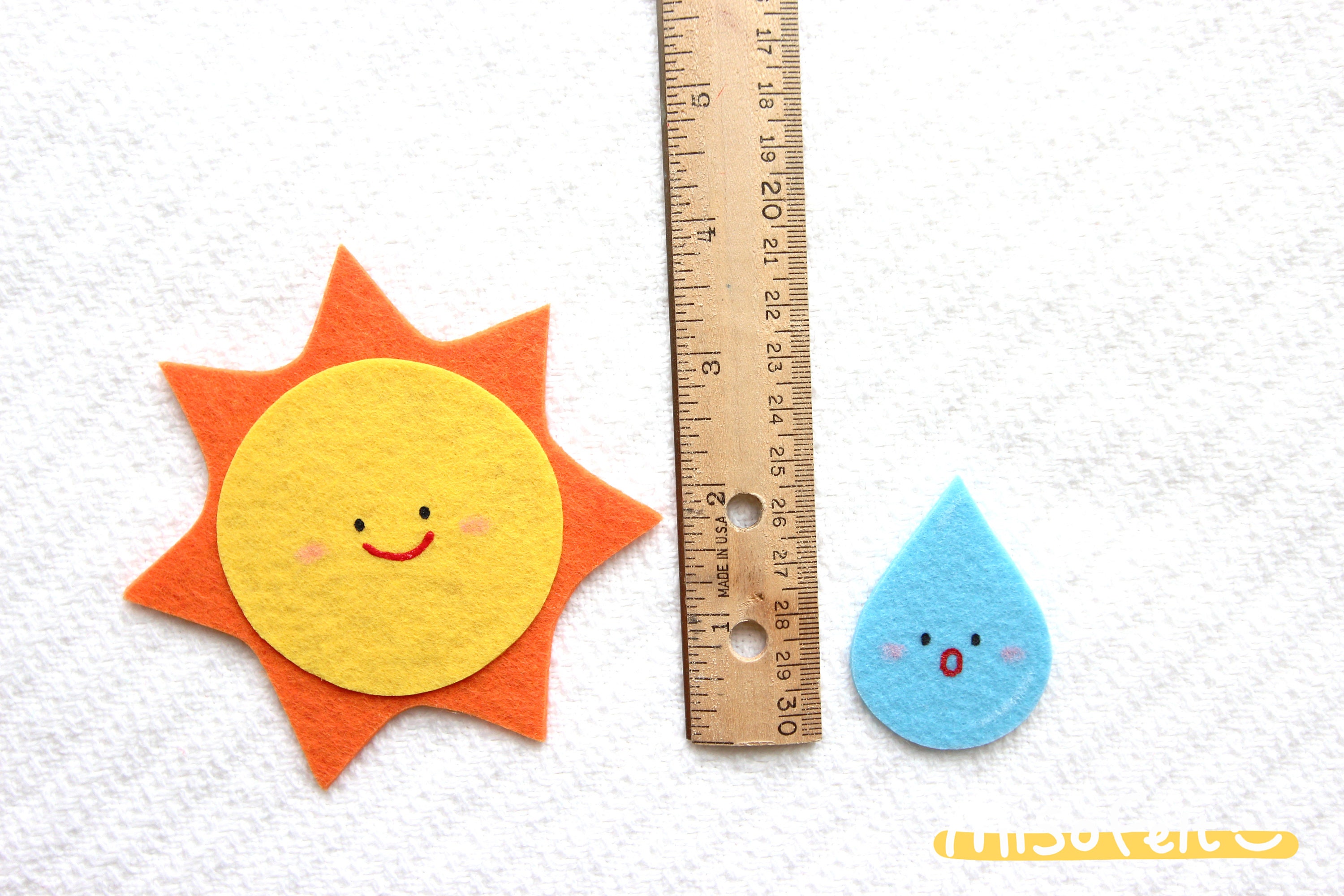 5 Little Raindrops Felt Set / Weather Theme Flannel Board Set / Spring ...