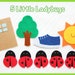 5 Little Ladybugs Felt Set / Ladybug Flannel Board / Spring / Preschool ...