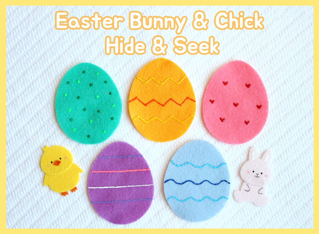 Easter Bunny and Chick Hide and Seek / Easter Activity and Game Set ...