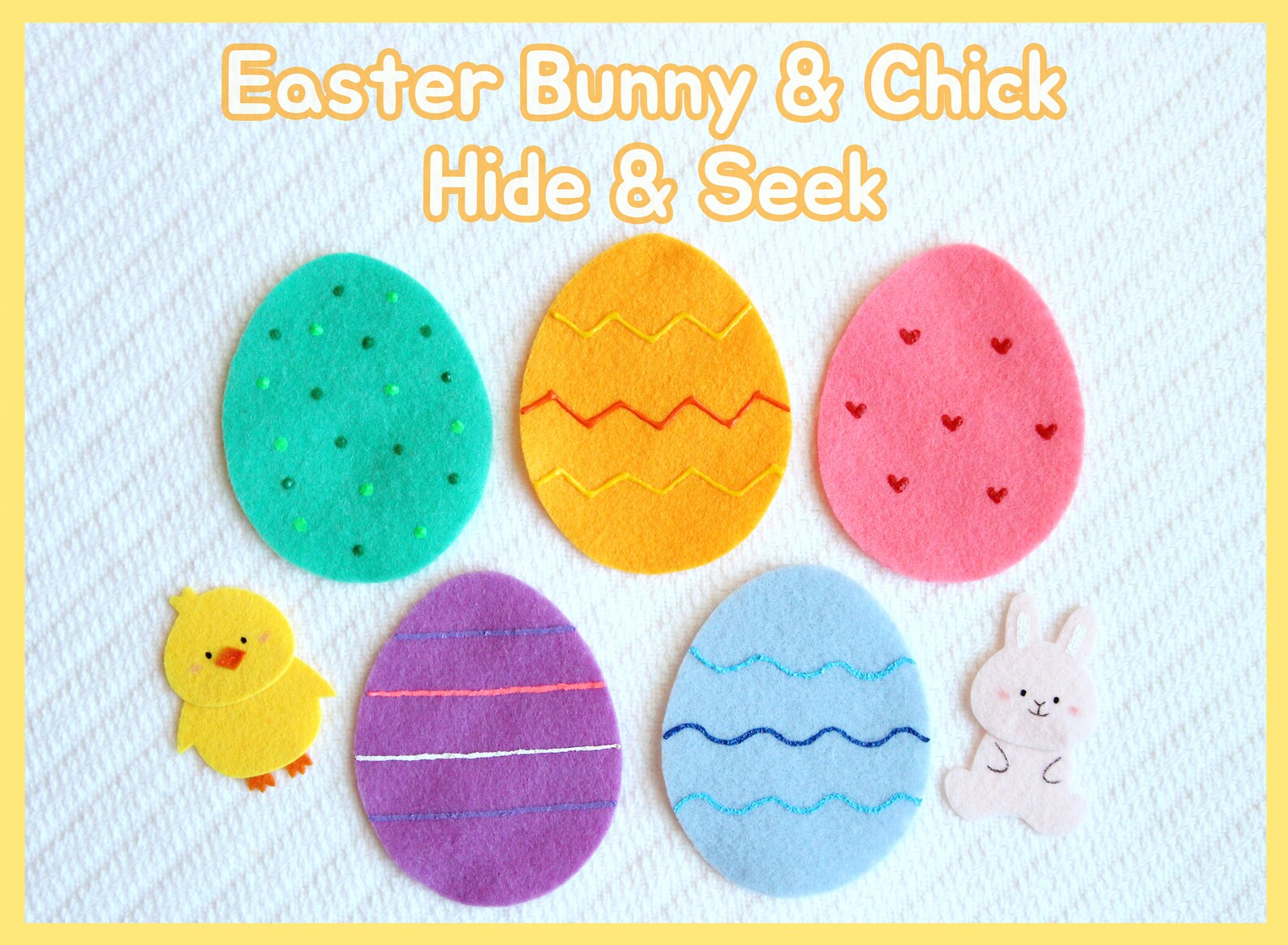 Easter Bunny and Chick Hide and Seek / Easter Activity and Game Set ...