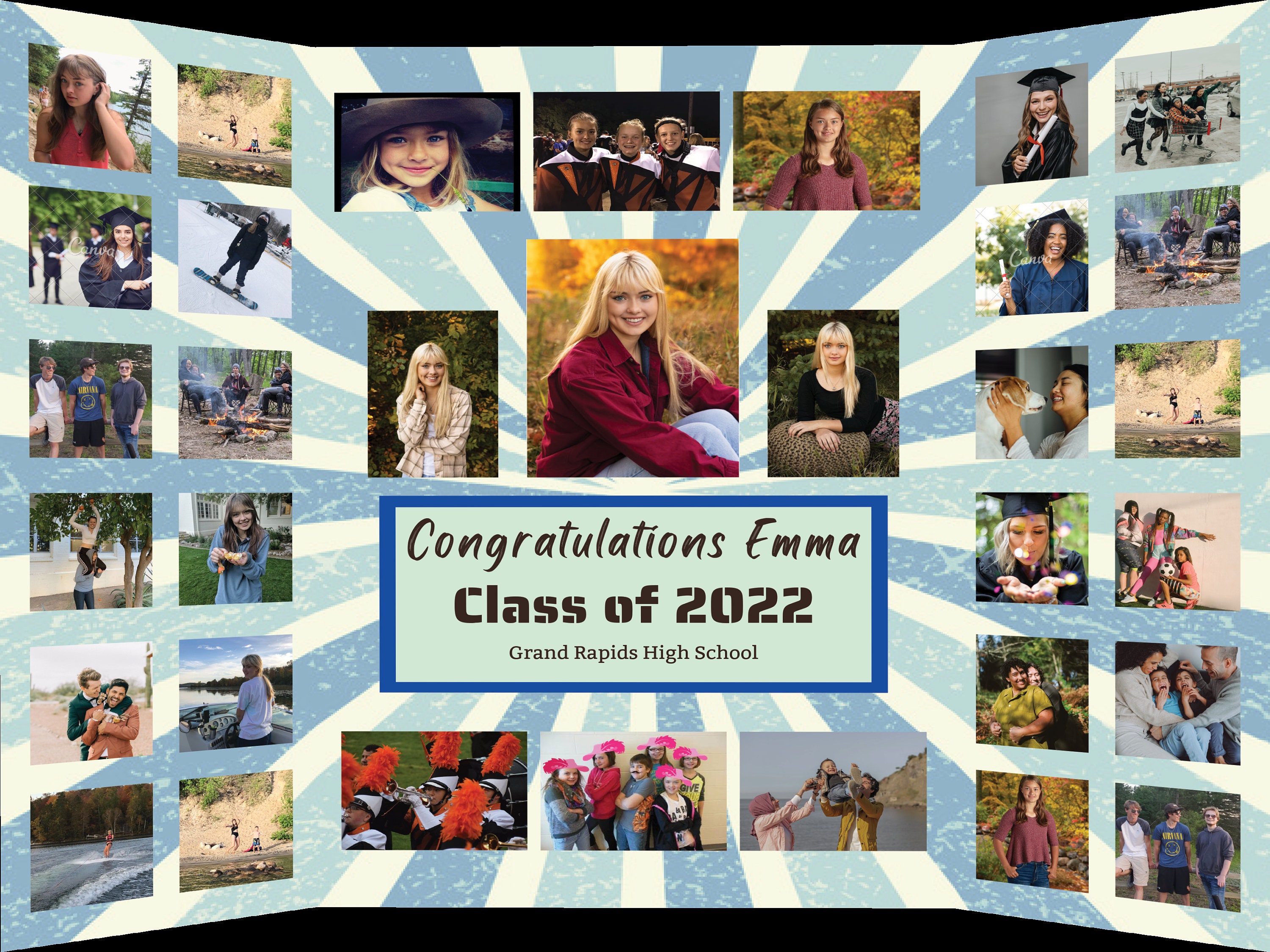 Custom Graduation Photo Board Class of 2023 Printed & - Etsy