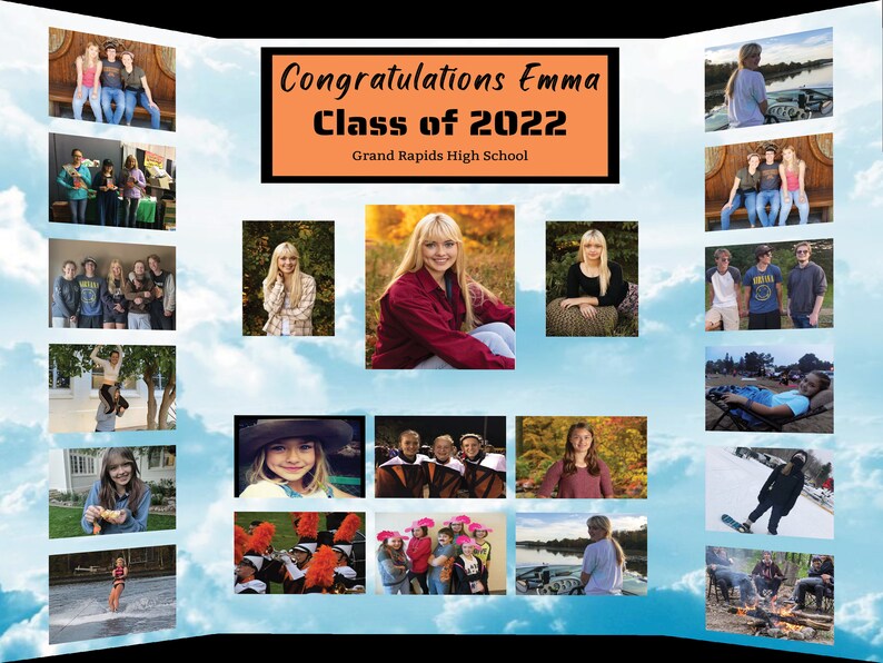 Custom Graduation Photo Board Class of 2022 Printed & - Etsy