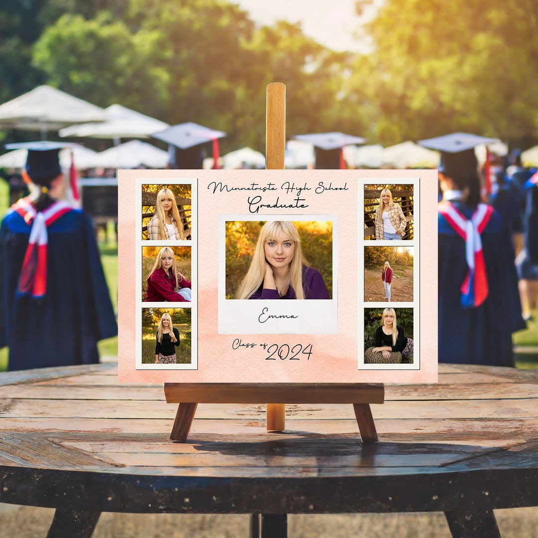 Graduation Party Photo Collage - Printed 36 X 24" - Class of 2025 - Etsy