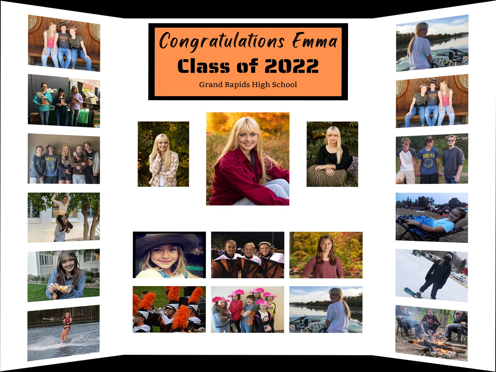 Custom Graduation Photo Board Class of 2022 Printed & - Etsy