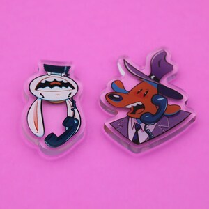 Sam and Max Telephone Acrylic Pin Set - Etsy