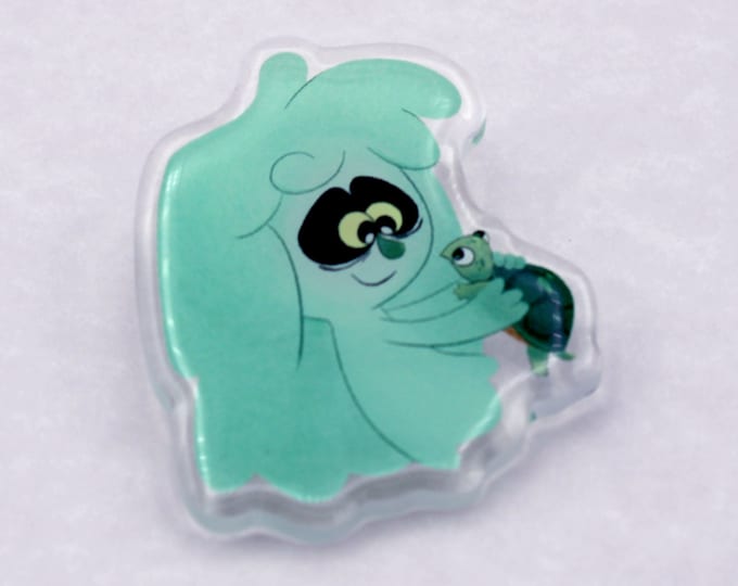 Ghost Libby Acrylic Pin - Etsy