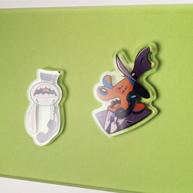 Sam and Max Telephone Acrylic Pin Set - Etsy