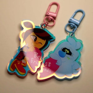 Molly and Scratch BFF Rainbow Acrylic Charm Set - Etsy