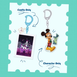 Disneyland Inspired Mickey and Pals Pride Keychain Made to Order - Etsy