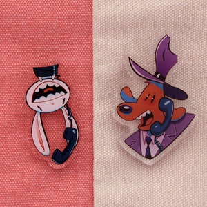 Sam and Max Telephone Acrylic Pin Set - Etsy