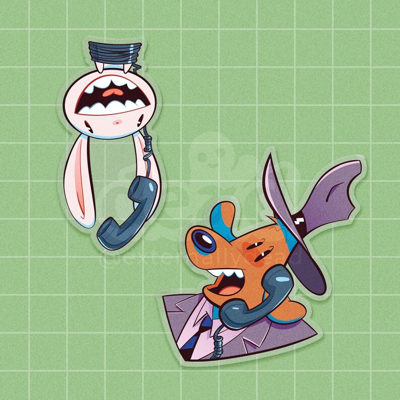 Sam and Max Telephone Acrylic Pin Set - Etsy
