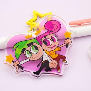 Fairly Odd Parents Fairy Godparents Fanmade Acrylic Keychains - Cosmo & Wanda and Peri - Etsy