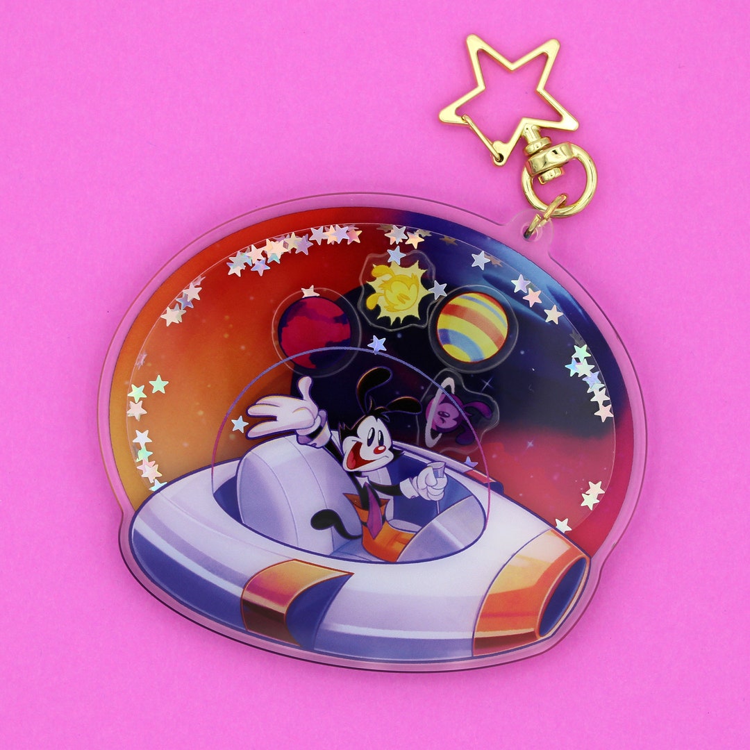 Yakko Warner Planetary Shaker Charm ; Animaniacs Inspired Acrylic Charm ...