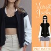 Relax Fit Varsity Sewing Template | DIY Unisex Jacket PDF | Printable ...