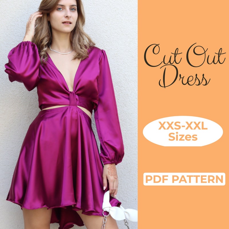 Mini Dress Sewing Pattern - Etsy