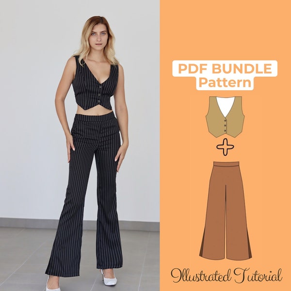 Y2K Tracksuit PDF Digital Sewing Pattern Hoodie Sewing Pattern ...