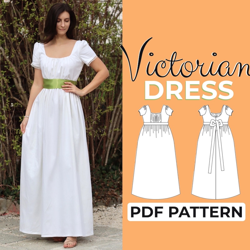Victorian Dress Pattern - Etsy