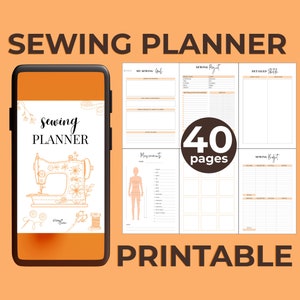 Sewing Planner, Printable PDF Sewing Planner With 40 Unique Pages ...