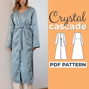Coat Pattern | Coat Dress Sewing Pattern | Easy Beginner Pattern + Easy ...