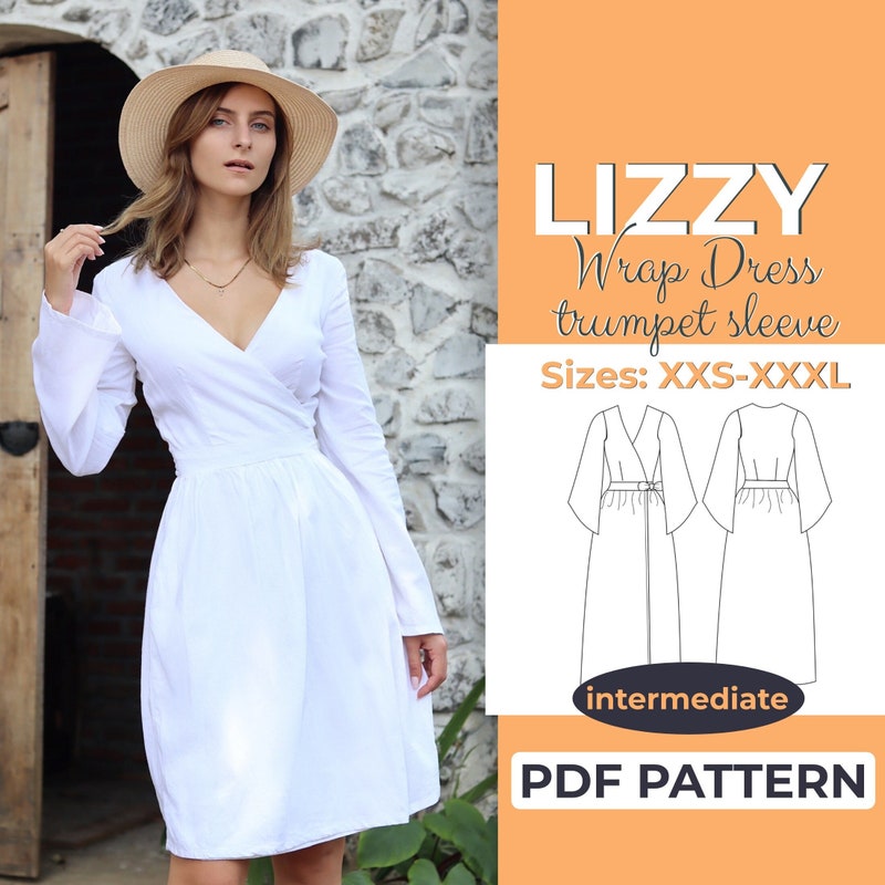Wrap Dress Sewing Pattern - Etsy