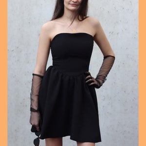 Strapless Dress Sewing Pattern | Womens Mini Dress Pattern | Pattern ...