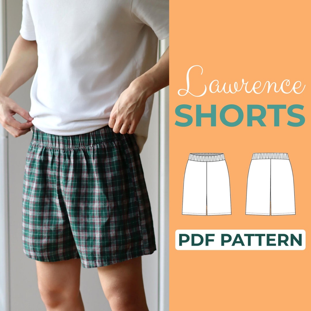 Men Shorts Sewing Pattern | Boxers Loungewear Pattern | Easy Beginner ...
