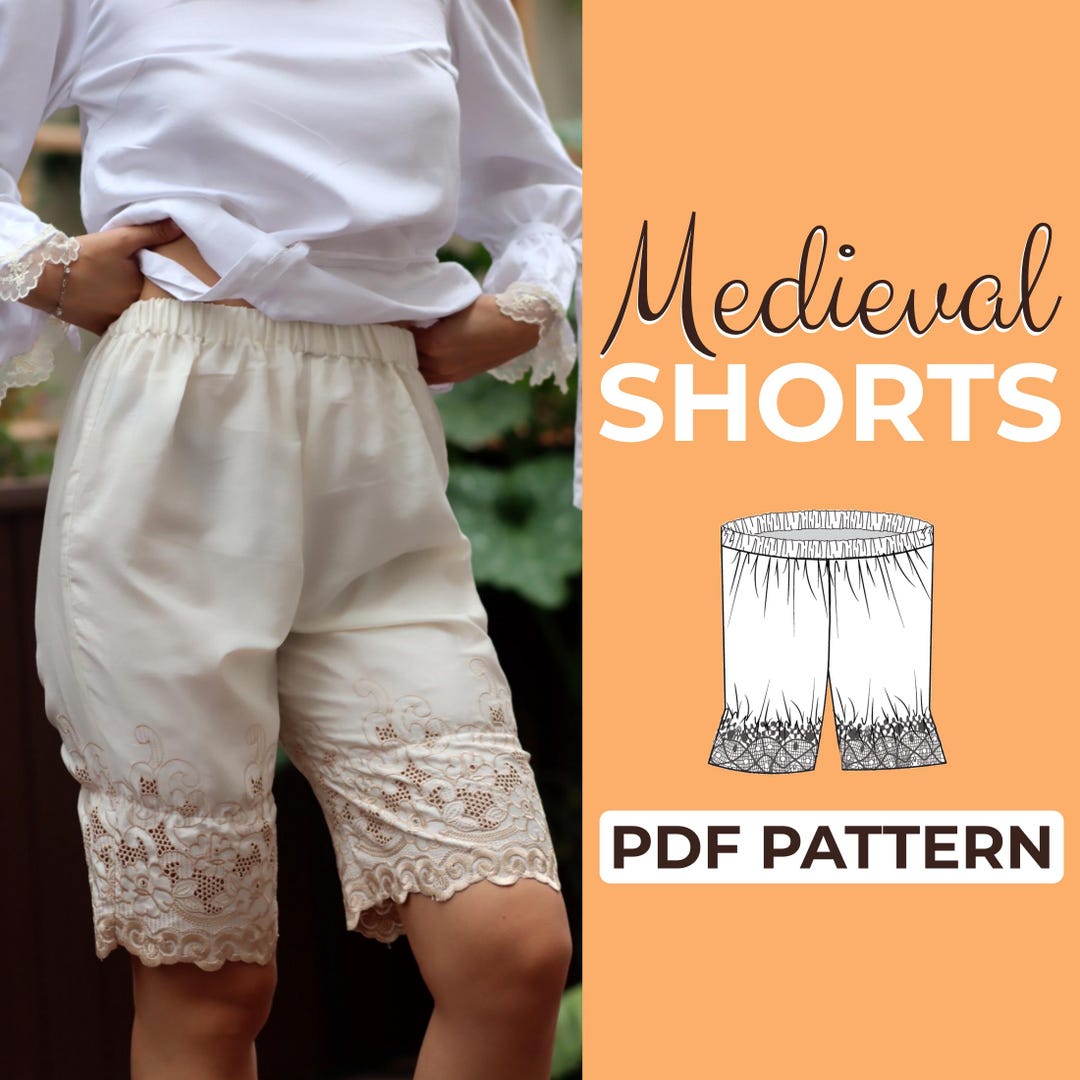 Womens Bloomers Sewing Pattern | Medieval Lace Shorts | Beginner ...