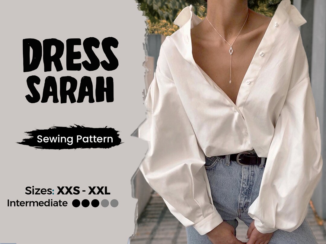 Poet Shirt Pattern Puff Sleeve Top Lantern Sleeve Shirt - Etsy