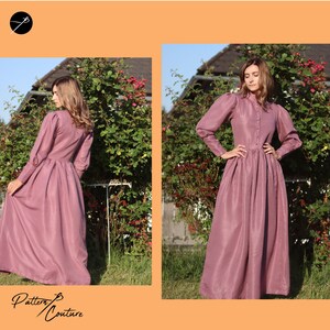 Victorian Dress Sewing Pattern, Edwardian Gown, Regency Ball Gown ...