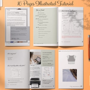 Y2K Backless Top Sewing Pattern | 90s Inspired Low Back Tee | Open Back ...