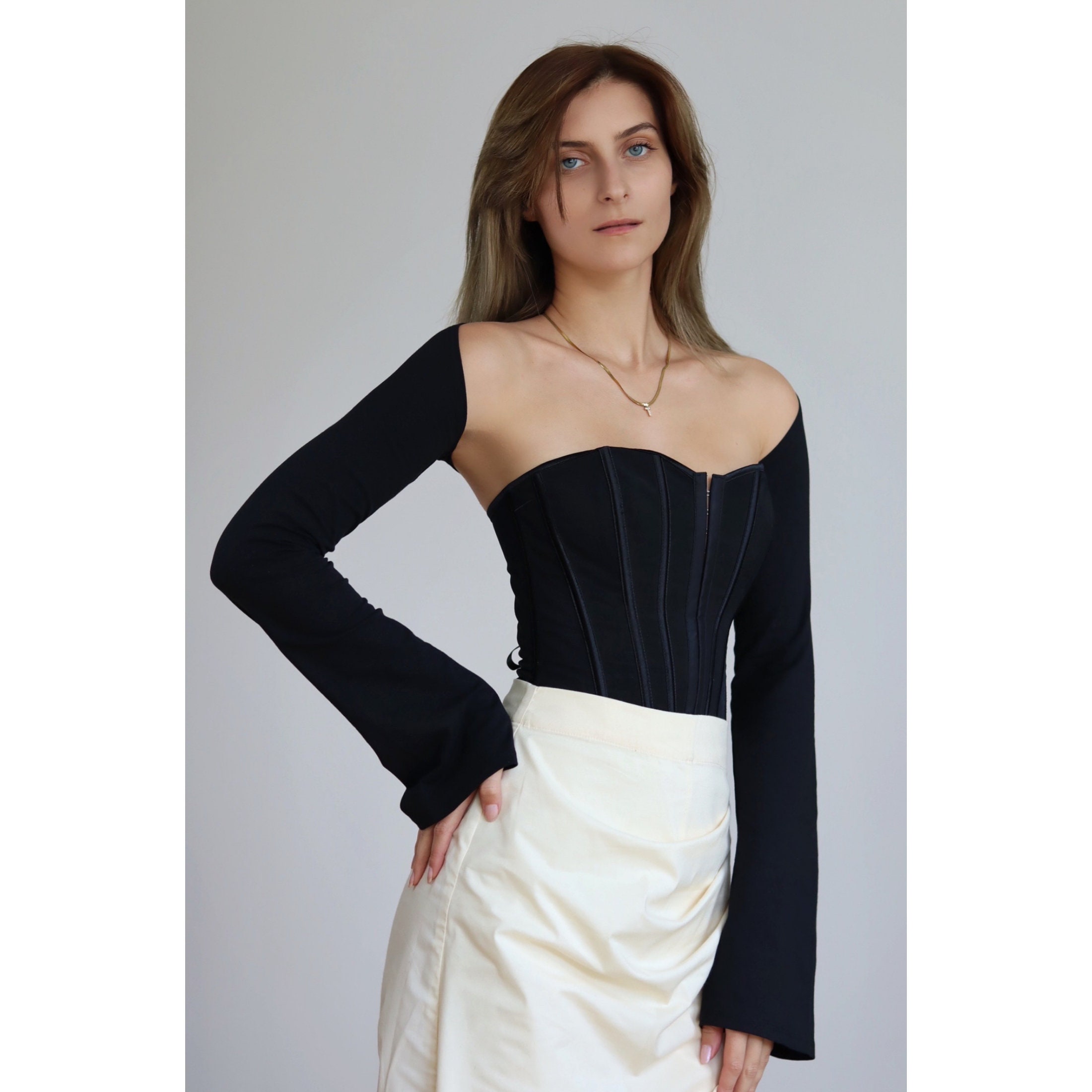 Bolero Shrug Sewing Pattern, Shrug With Long Flare Sleeves, XXS - XXL ...