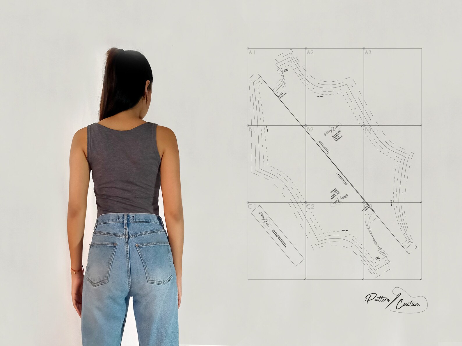 Tank Top Bodysuit Pattern | XS-XL | Instant Download | Easy Digital PDF ...