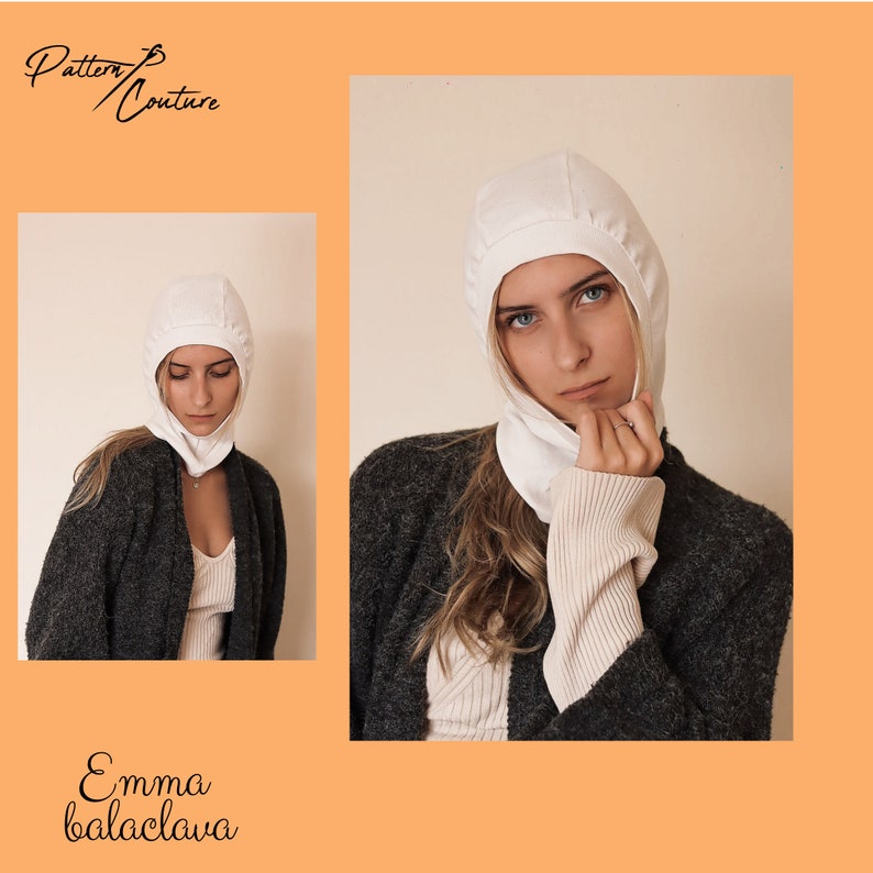 Balaclava Mask Sewing Pattern, Ski Mask Pattern, Winter Hat, Full Face ...