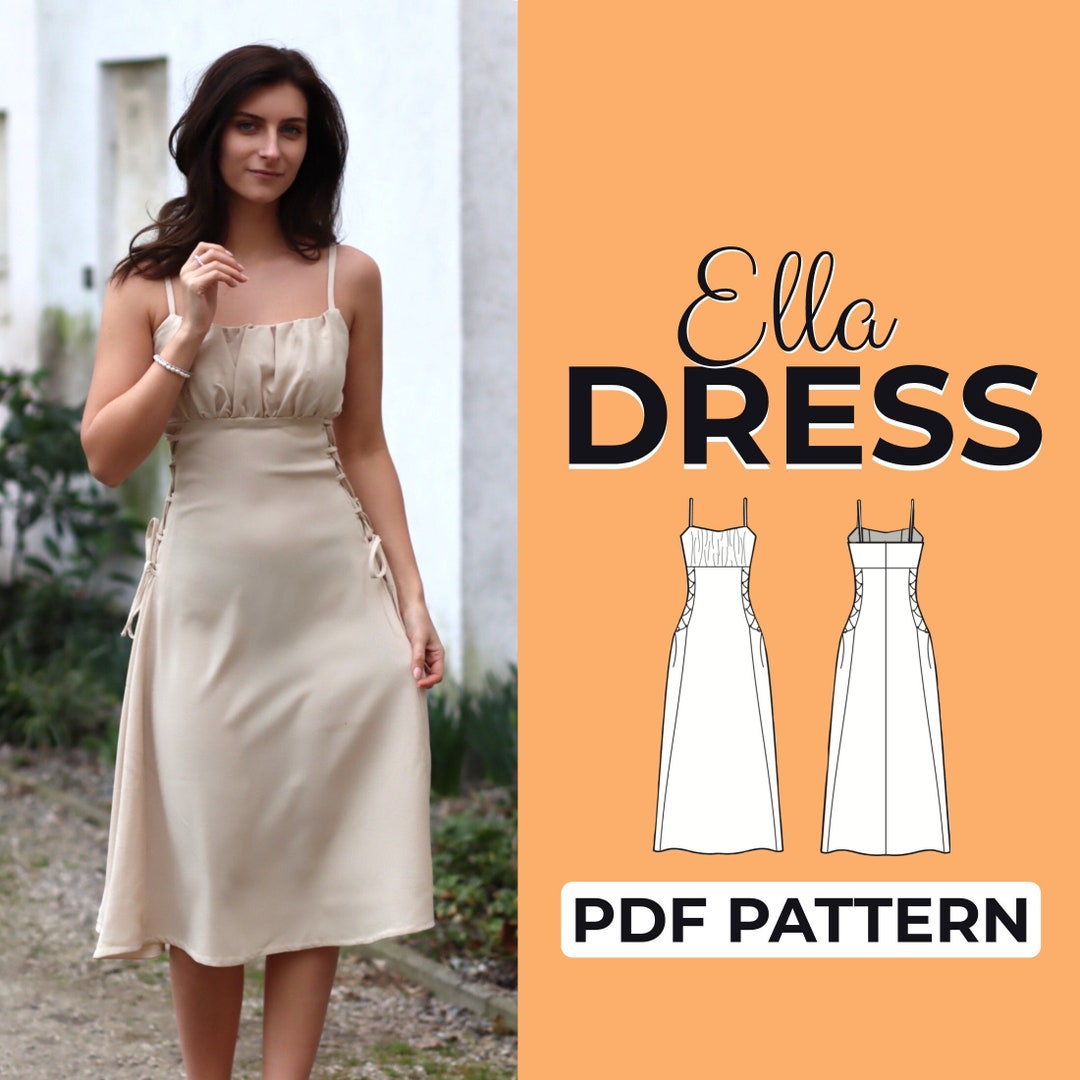 Slip Dress Sewing Pattern | Wedding Guest Dress | Sundress | Pattern ...