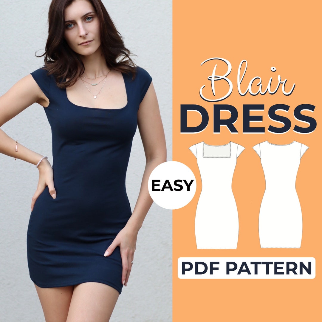 Bodycon Dress Sewing Pattern | Mini Dress | Shirt Dress | Easy Beginner ...
