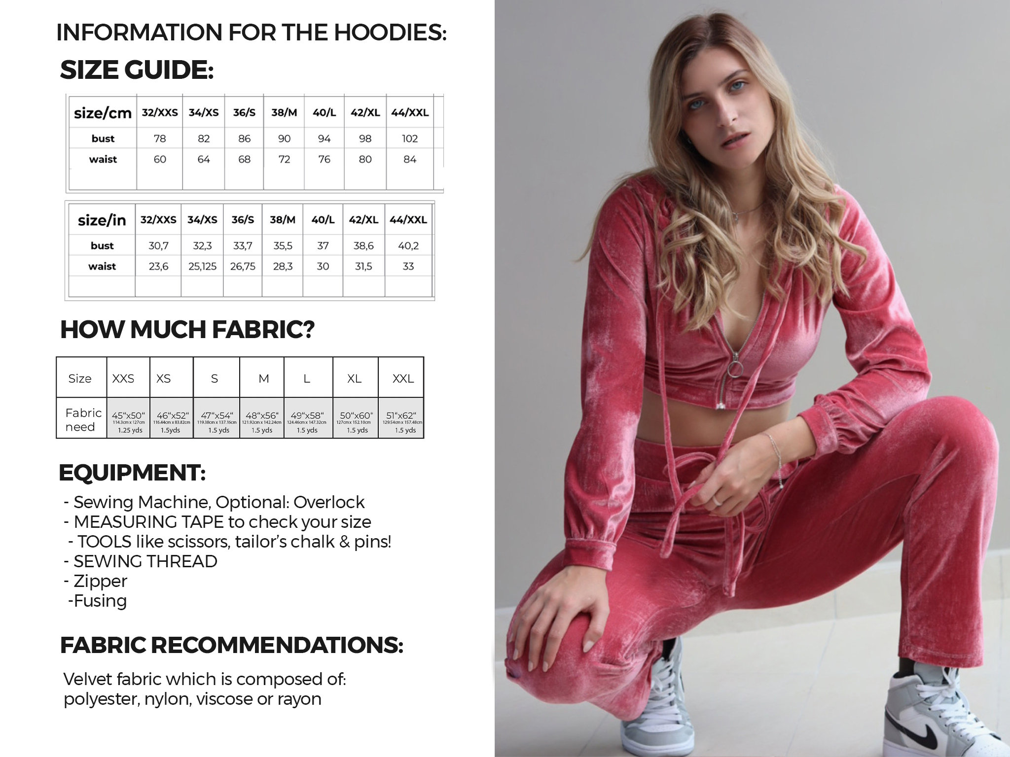 Velour Tracksuit Women Sewing Pattern, Loungewear Set, Sweatpants ...