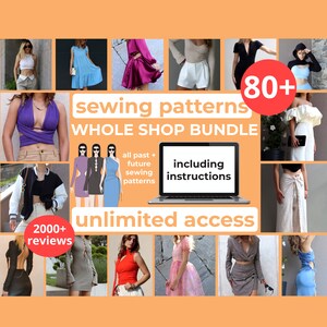 Y2K Ruffle Dress Sewing Pattern, off Shoulder Bodycon Dress, XXS - XXL ...